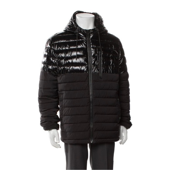 Moose Knuckles | Jackets & Coats | Mens Shiny Black Hooded Puffer ...